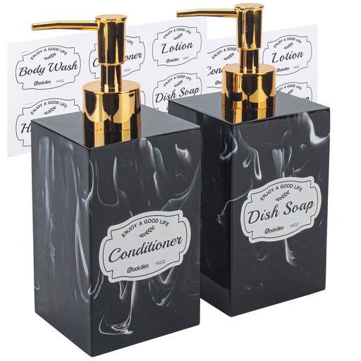 エレガントなデザイン:豪華な大理石仕上げの詰め替え用ディスペンサーで、バスルームのインテリアを格上げしましょう。ゴールドのポンプは洗練されたタッチを加えるだけでなく、長持ちするように作られており、スムーズで安定したディスペンサー体験を保証し...