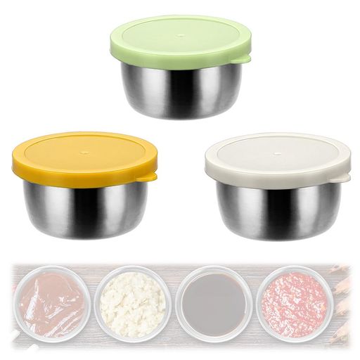 ドレッシング、ソース、たれ、薬味、ディップの小分け 【お弁当用小分け容器】ドレッシング容器、お弁当ドレッシング入れ、ソース入れとして使える小型カップです。サラダ、フライ、パン、野菜料理などのソースやたれを分けて持ち運べます。 【304ステン...