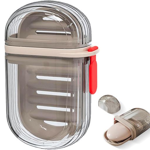 【仕様】:石鹸ケース1個入り、サイズは11x7x4cm。 【製品マテリアル】:この旅行石鹸ケースは良質なPPとPEプラスチックで作られており、丈夫で長持ちします。 【漏れ防止設計】:この石鹸ボックスには密封蓋があり、蓋には密封溝があり、石鹸...