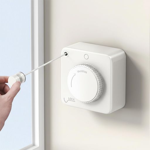 【たるみ防止の最新設計・しっかり固定】:洗濯物をたくさん干しても垂れ下がらない!独自のロック機能と張り具合調整ダイヤルを搭載した「たるみ防止設計」の室内物干しワイヤーです。衣類の重みでワイヤーがたるんできたら、ロックしたままダイヤルを回すだ...