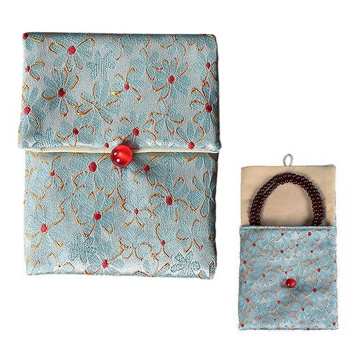 サイズ:10x12cm 高品質:にはしっかりとした布地や柔らかい素材を使用しており、数珠やパワーストーンを傷から守るだけでなく、長持ちする仕様です。 ファッションデザイン:ブルートーンの生地と新鮮なパターンデザインで作られたこの収納バッグは...