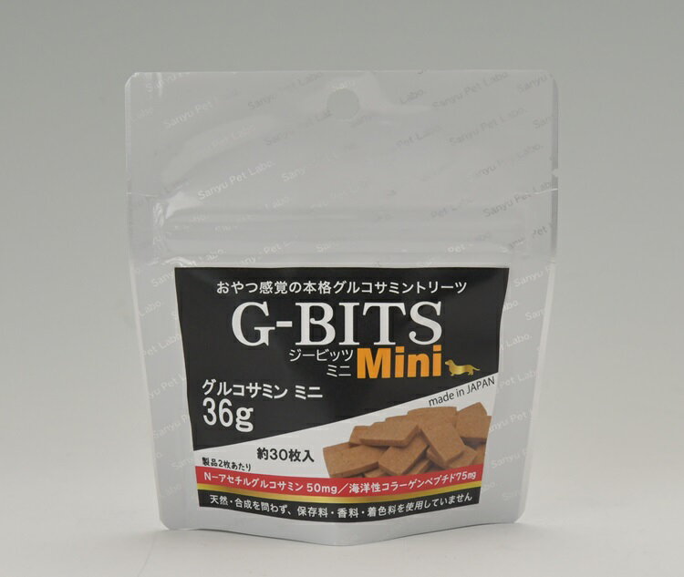 ・愛犬の関節の健康を考えたおやつタイプのグルコサミン栄養補助食品です。 ・天然型のN-アセチルグルコサミンと海洋性コラーゲンペプチドを使用しています。 ・機能成分を損なわないように低温乾燥で製造しています。 【1日あたりの給与量】 体重1キ...