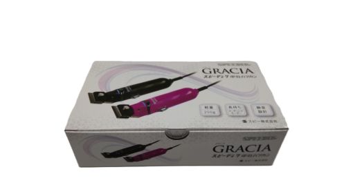 省エネ長持ちのブラシレスモーター。ボディはSPEEDIK製品最軽量。全てが新しいクリッパー『GRACIA』 【仕様】 電源：AC100-240V 50/60Hz 消費電力：15W モーター：カーボンレスモーター 振幅数：1,650～1,70...