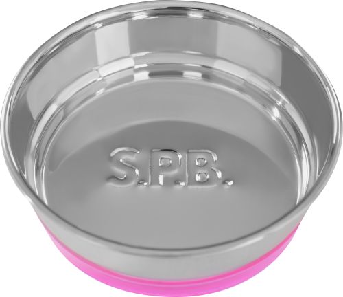 ●カタカタ音を防ぐ、すべり止めリング付きステンレスボウル。 【原材料】 ステンレススチール・プラスチック・TPE 【原産国】 インド 【メーカー】株式会社プラッツ　