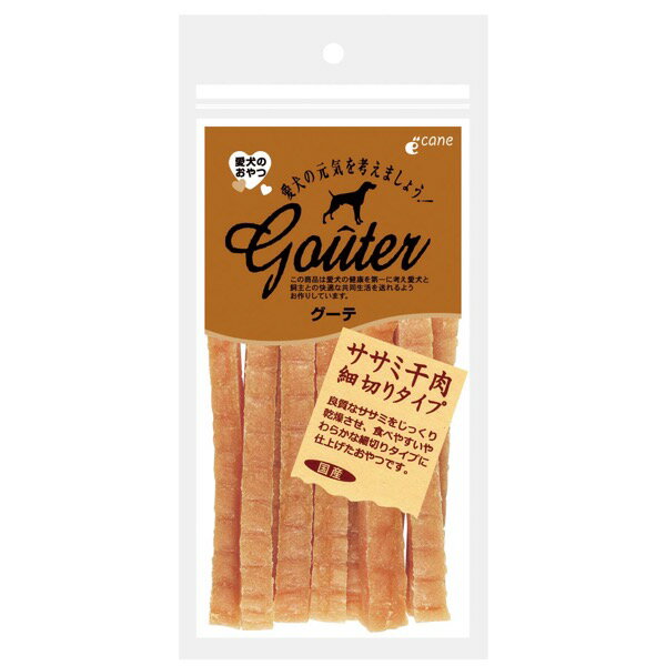 ササミ本来の風味が味わえます。 良質なササミをじっくり乾燥させ、食べやすいやわらかな細切りタイプに仕上げたおやつです。 [原材料] 鶏ササミ、プロピレングリコール、食塩、グリセリン、ポリリン酸Na、ヘキサメタリン酸Na、酸化防止剤（ピロ亜硫...