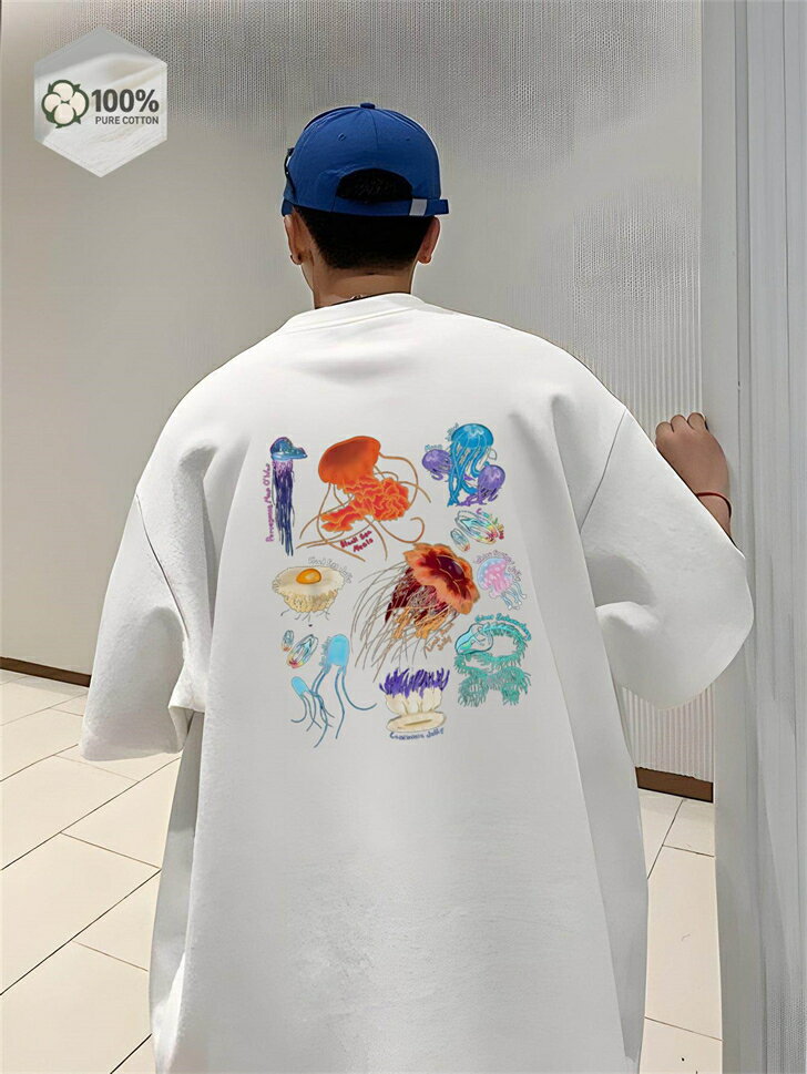 商品情報素材/材質コットン100％サイズ/寸法半袖Tシャツ サイズ表 / SIZE TABLE【サイズ】Sバスト：48cm／着丈：65cm／袖丈：20cm／肩幅：47cm身長目安：155〜160cm／体重目安：90〜100【サイズ】Mバスト...