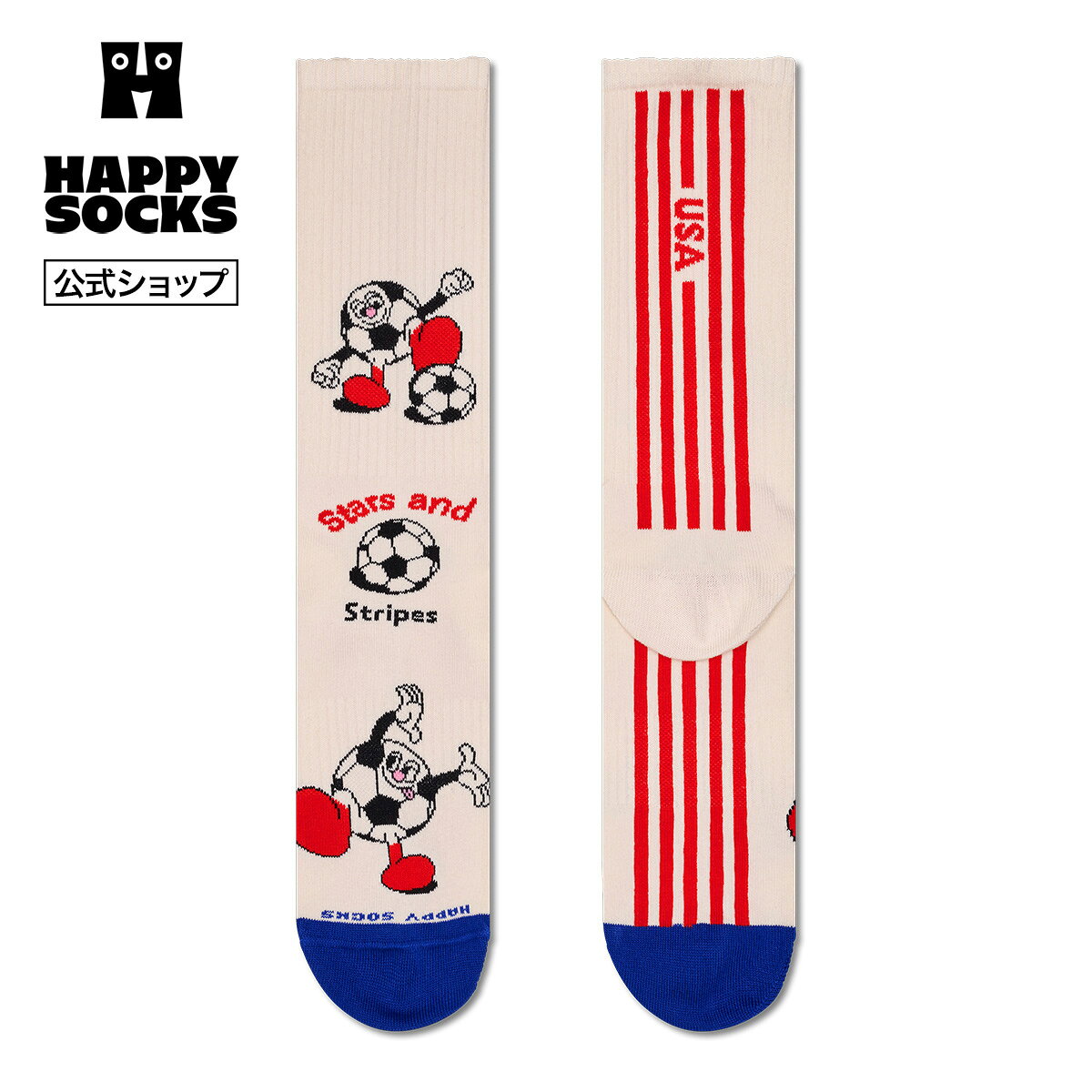 ワールドカップUSAスニーカーソックスで、気分も足元もゴールへ一直線！アイコニックなサッカーW杯USAユニフォームからインスパイアされたデザインと、ユニークなフットボールマスコットがインパクト大です。あなたのスポーツ魂、鮮やかに表現しません...