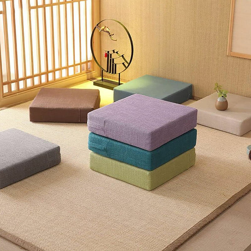 【高品質素材】通気性と快適性に優れ、色褪せや毛羽立ちが少なく、風合いのあるリネン生地を使用しています。インナーコアは高密度・高弾性のスポンジでできており、柔らかく快適で変形しにくいです。 【滑り止め】シートクッションの裏側には滑り止めのゴム...