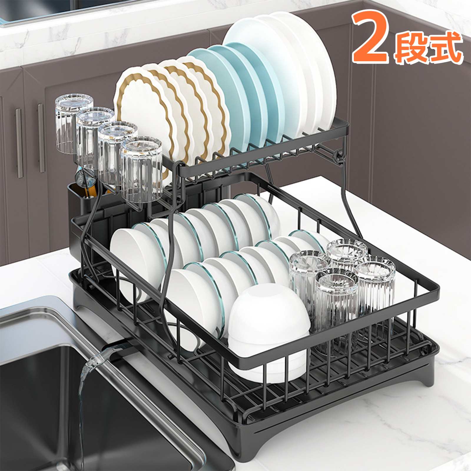 ★★【高品質】高品質のステンレス鋼で作られたラックは、錆や変形なしで長期的に使用するのに十分な耐久性があります。 ★★【サイズ】44 x 31 x 33 cm 【注意事項】 ※お客様がご利用のモニターの設定及び特性により、実際の商品とは色味...