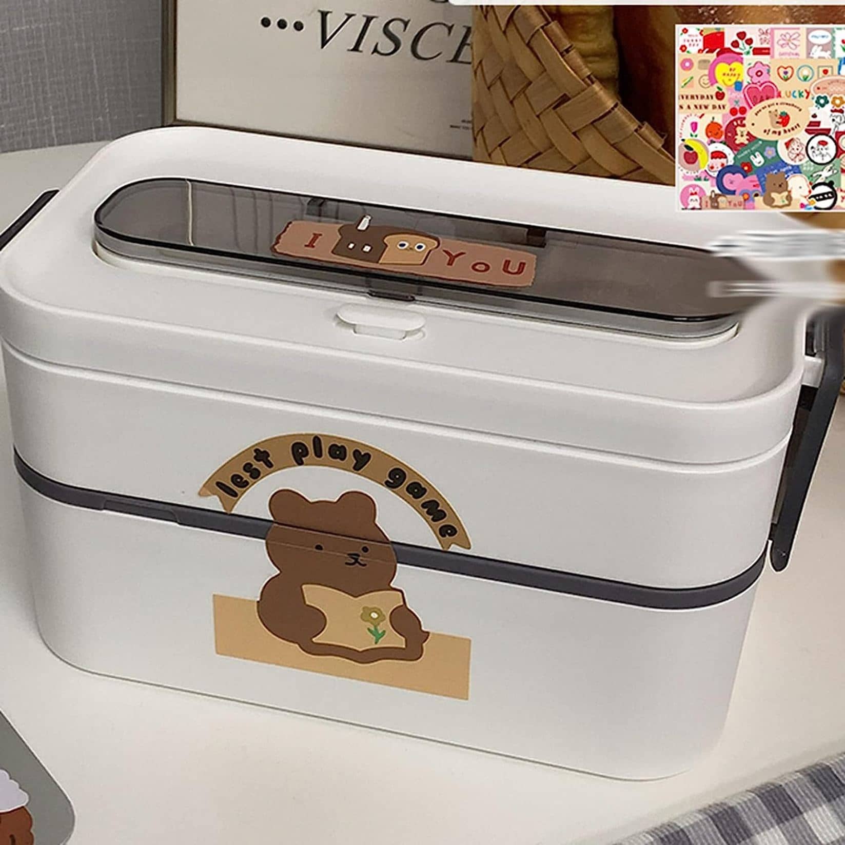 　　　 ◆◇◆売れている秘密◆◇◆ ★製品サイズ：850ml：正方形：16*14*7.5cm、1000ml長方形：21.5*11.5*7.5cm　2段高さ：11.5cm ※電子レンジ使用時は、ロックを外してください。 ★材質: 食品グレード...