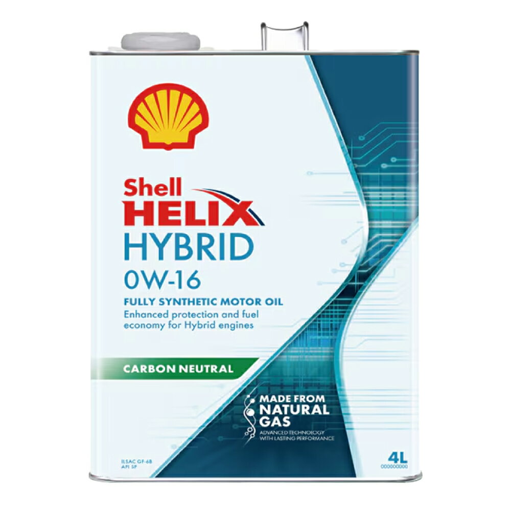 Shell / シェル Helix HYBRID(シェルヒリックスハイブリッド) 0W-16 全合成油エンジンオイル 4L “HELIX HYBRID” は、ハイブリッド車・アイドリングストップ車・省燃費車向けに開発された Shell の低...