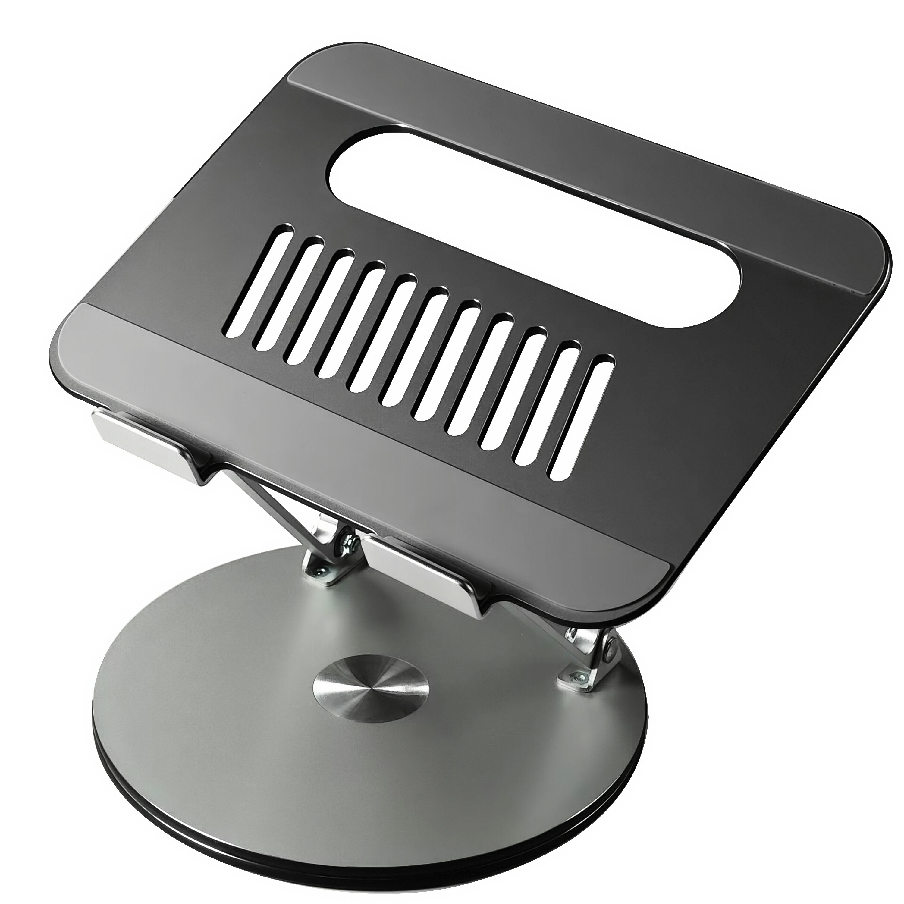 【送料無料】ノートパソコンスタンド 360度回転 PCスタンド アルミ製 高さ角度無段階調節 17インチ 放熱対策 滑り止め 姿勢改善 人間工学設計 卓上縦置きスタンド 【商品の仕様】このノートパソコンスタンドは11～17インチのコンピュー...