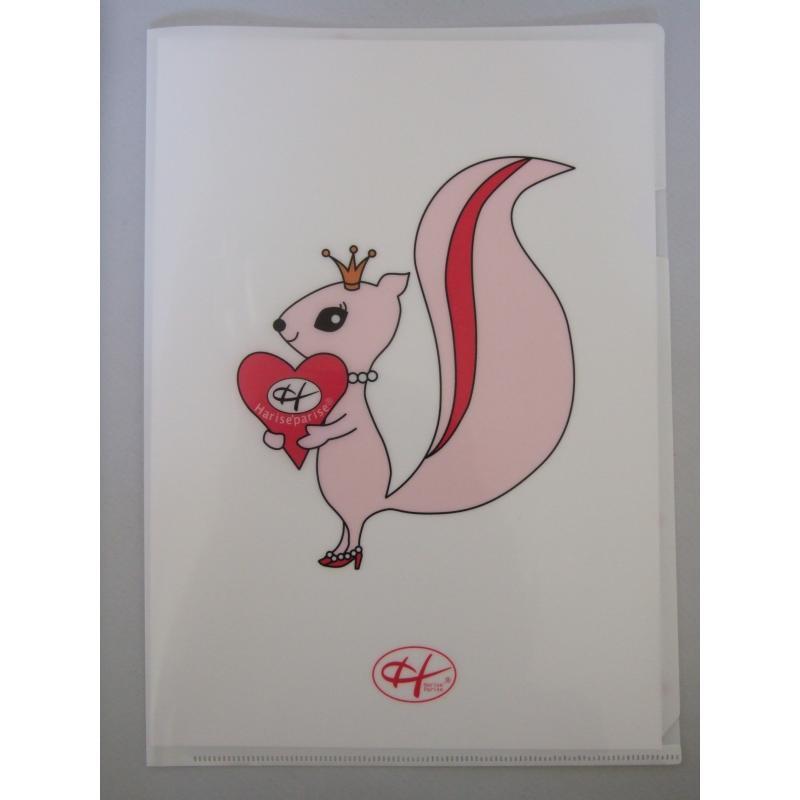 　ハリスパリス　パリスちゃん　クリアファイル パリスちゃんグッズ?出逢いを引き寄せる　出逢いを繋ぐ・・・ ピンクのファイルで女子力アップ！ ハリスパリスオリジナルパリスちゃんのA4サイズのクリアファイルです。裏面にも絵柄があってかわいい。オ...