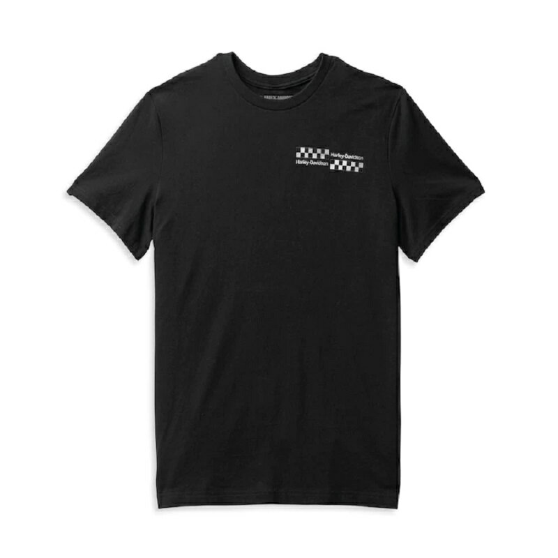 ソフトなコットンジャージー製で、リブニットのネックラインは形を崩しません。1970年代のSportsterタンクアートのデザインを思わせる、前面にリトル、背面にビッグのブランドロゴが施されています。