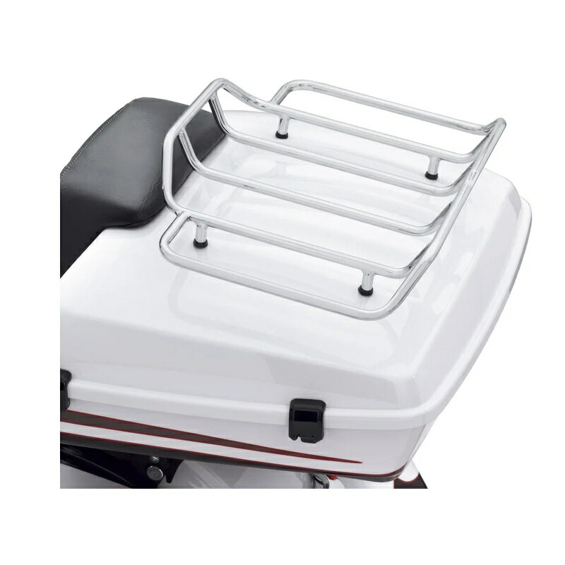 このフルサイズのラックは、アームレストスタイルのパッセンジャーバックレストを備えたツアーパックリッドに特化したデザインです。 ツアーパックキャリアのリッドとパッセンジャーバックレストを傷から守ります。 ニッケルとクロームでクロームメッキ処理...