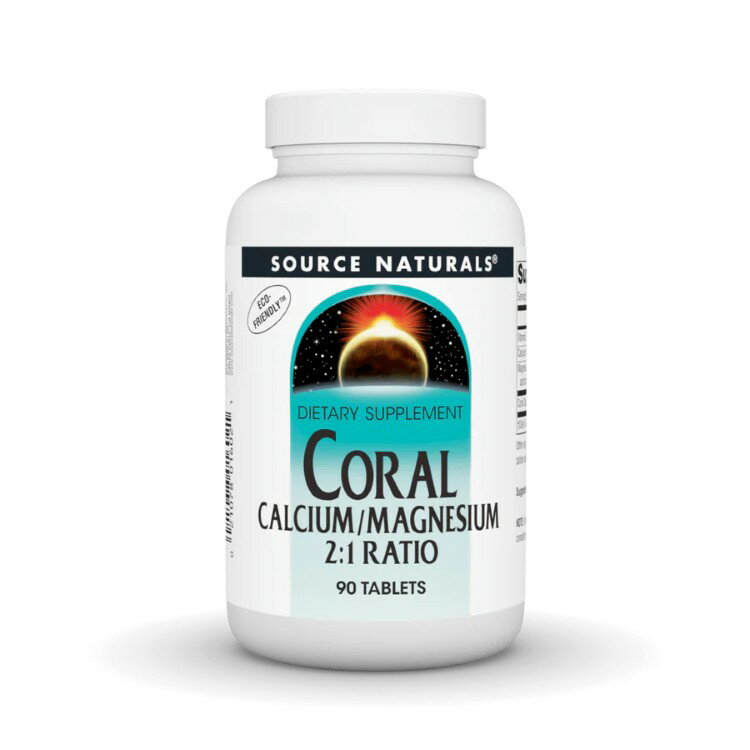 Source Naturals Coral Calcium/Magnesiumは環境に優しく、化石化した（死んだ）サンゴから採取されており、生きているサンゴに害を与えません。