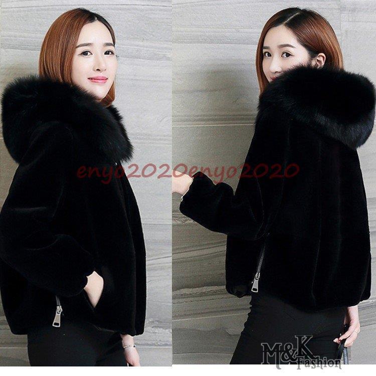 ★キーワード:ムートンコート レディース ファーコート フェイクムートン ショート丈 オーバーコート ボアコート アウター 冬 防寒 上品 おしゃれ 大きいサイズ 防寒 あったか アウター おしゃれ 大きいサイズ 体型カバー フード付き 2...