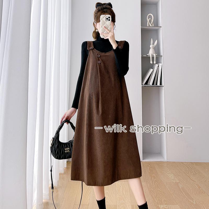 ◆販売内容：ワンピース◆素材：コットン　ポリエステル◆カラー：コーヒー　ブラック　レッド◆伸縮性：なし 透け感：なし◆サイズ詳細情報：約M:着丈107cm バスト116cm ウエスト126cmL:着丈108cm バスト120cm ウエスト1...