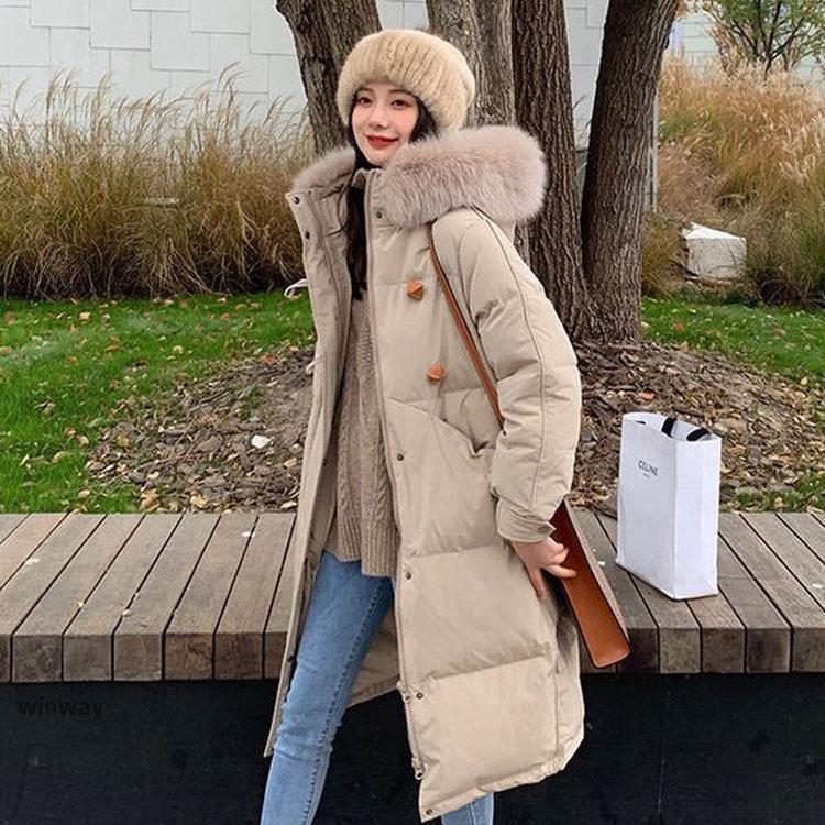 ■ 品名：レディースダウンコート■ 素材：ポリエステル ■ 充填物：ダウン(90%)■ タイプ：■ サイズ：S-L■ 季節：秋/冬■ ファー：取り外し可能■ ファー：フォックスファー■ フード：フード：取り外し不可検索ワード：ダウンコート ...