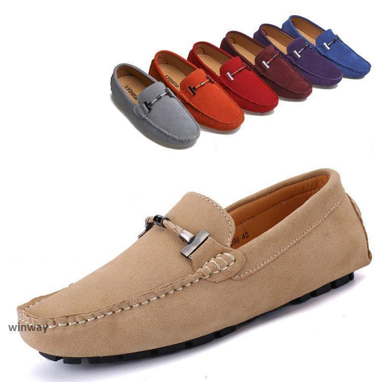 【品名】：メンズ本革ドライビングシューズ【アッパー】: 牛革【裏地】：PU【ソール】:合成ゴム【スタイル】：ファッション　カジュアル【カラー】：全10色【サイズ】：38-52【季節】：オールシーズンのキーワード：ビジネスシューズ レザーシュ...