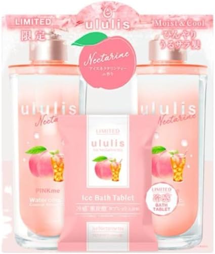 限定　ウルリス　シャンプートリートメント■　商品説明「ウルリス ネクタリンティー ピンクミー」は、髪のうねりやくせが気になる方におすすめのシリーズで、みずみずしいネクタリンとアイスティーをイメージした、ほんのり甘くフルーティーな「アイスネク...
