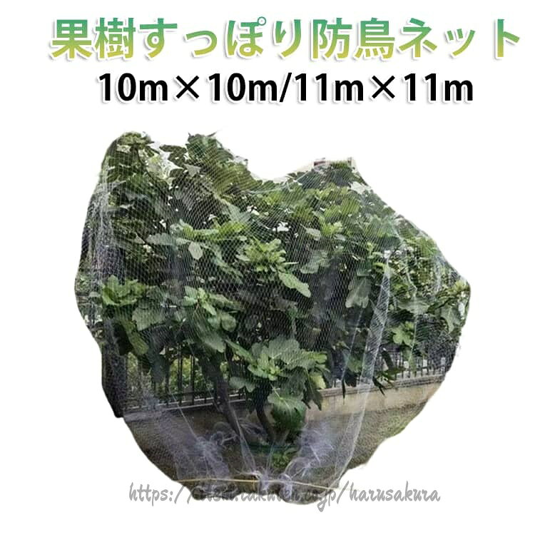 鳥よけ対策に最適な果樹保護ネット。大切な果樹に一本ずつすっぽり被せても余裕の幅広タイプ。かぶせるだけで簡単に設置でき、初心者でも安心です。細かいメッシュ構造で通気性が良く、日光も遮らず植物の成長を妨げません。ナイロン素材を使用しており、耐久...