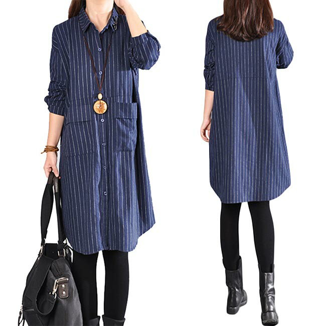 ロングシャツ新登場！ ゆったりとした美シルエット、落ち着いたトーンで大人しい印象を与えます。 柔らかく程よい厚みで、ロングシーズンご着用いただけます♪ どんなコーデとも好相性、様々な場所で大活躍★ カラー：写真色 素材：ポリエステル サイズ...