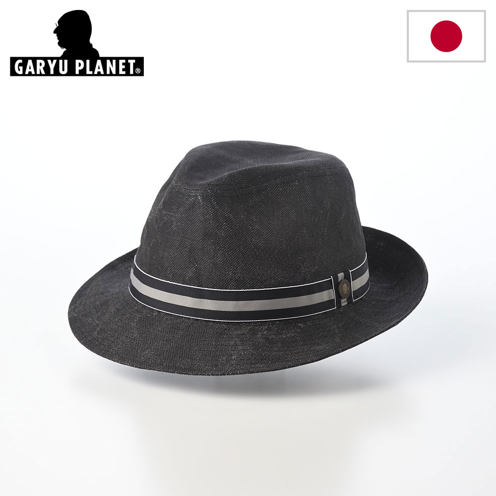 仕様 カラー：ブラック リボンの色：ストライプ（ブラック・グレー・ホワイト） ブランド：GARYU PLANET（ガリュープラネット）／日本 素材：分類外繊維（紙）100％ つばの広さ：約5〜6cm 重さ：約70g スベリ絞りアジャスターあ...