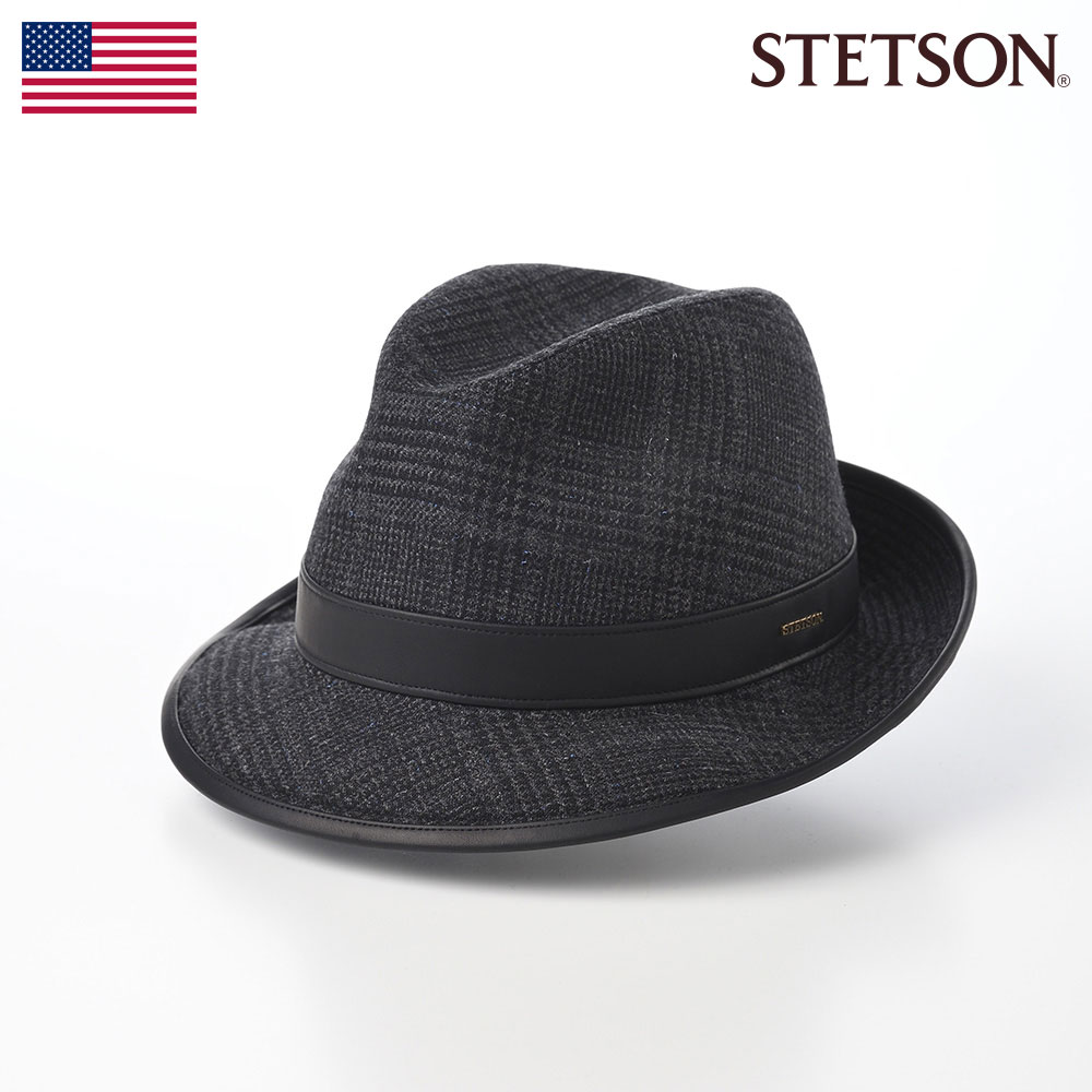 仕様 カラー：ブラック ブランド：STETSON（ステットソン）／アメリカ 素材：毛100％／切り替え部分：牛革 裏地：キルティング つばの広さ：約5〜6cm 重さ：約120g スベリ絞りアジャスターあり（1〜1.5cmサイズを小さくできま...