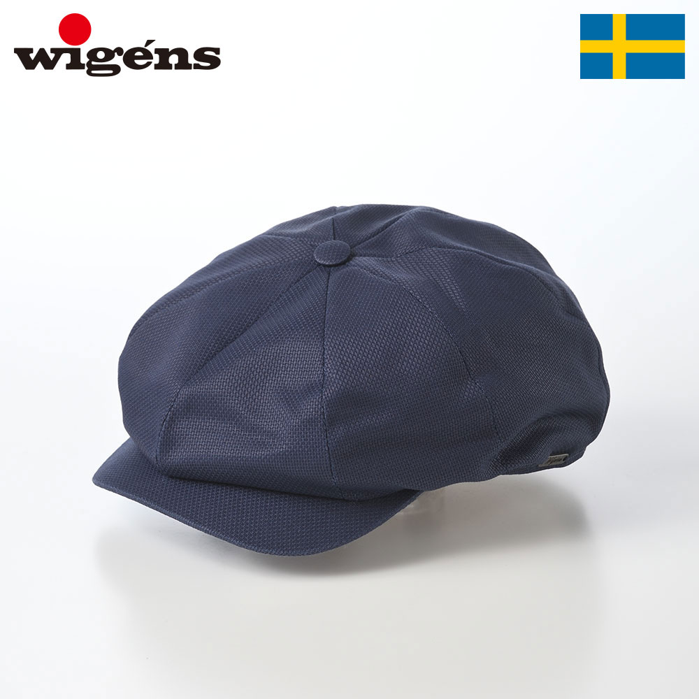 ■別のカラーはこちらオリーブグリーンベージュ仕様 カラー：ネイビー ブランド：Wigens（ヴィゲーンズ）／スウェーデン 素材：綿100％ 裏地：メッシュ つばの広さ：約5.5cm 重さ：約80g エストニア製 ハンチング 着用シーズン：春...