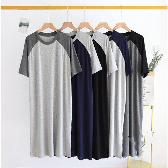 サイズL XL 2XL 3XL 4XL 5XLサイズについての説明スリーパー パジャマ ネグリジェ スリーパー半袖 綿メンズ紳士シャツワンピース　男女兼用スリーパーパジャマ　ホテルパジャマ　ワンピース L :バスト 108cm 着丈 104...