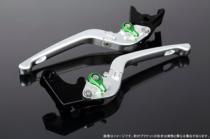 【SPEEDRA(エスエスケイ スピードラ)】アジャストレバー 3D可倒式 Mシルバー/Mグリーン CB400SF NC31■カタログ品番：P115-7326■メーカー品番：LVDM002SR-GN■JAN：4589995193653適応車...