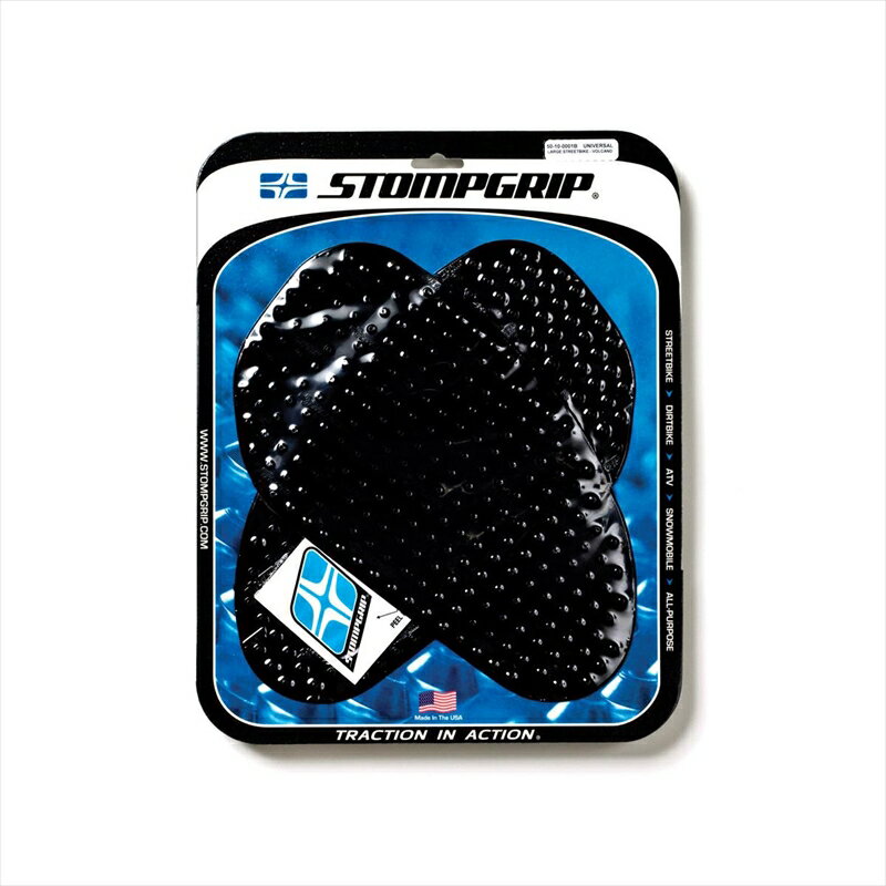 ■メーカー名：ストンプグリップ■メーカー品番：55-10001BSTOMP GRIPは世界各国のトップレーサー、トップスタントライダーに愛用されています。日本のサーキット、ストリートでも大好評。STOMP GRIPの愛用者は世界中で激増中で...