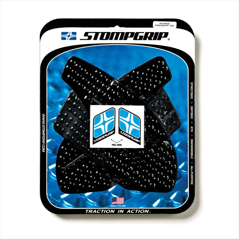 ■メーカー名：ストンプグリップ■メーカー品番：55-10-0032BSTOMP GRIPは世界各国のトップレーサー、トップスタントライダーに愛用されています。日本のサーキット、ストリートでも大好評。STOMP GRIPの愛用者は世界中で激増...