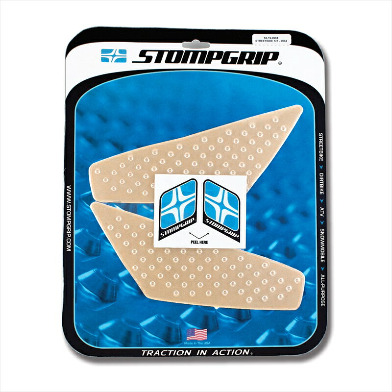 ■メーカー名：ストンプグリップ■メーカー品番：55-10-0094CSTOMP GRIPは世界各国のトップレーサー、トップスタントライダーに愛用されています。日本のサーキット、ストリートでも大好評。STOMP GRIPの愛用者は世界中で激増...