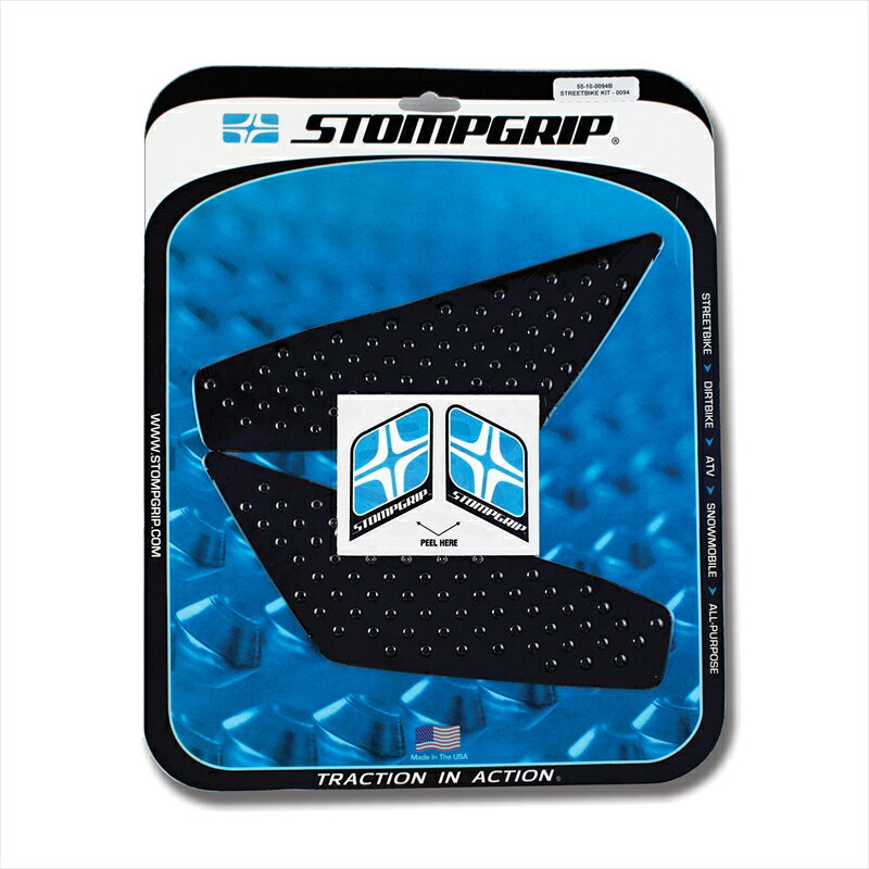 ■メーカー名：ストンプグリップ■メーカー品番：55-10-0094BSTOMP GRIPは世界各国のトップレーサー、トップスタントライダーに愛用されています。日本のサーキット、ストリートでも大好評。STOMP GRIPの愛用者は世界中で激増...
