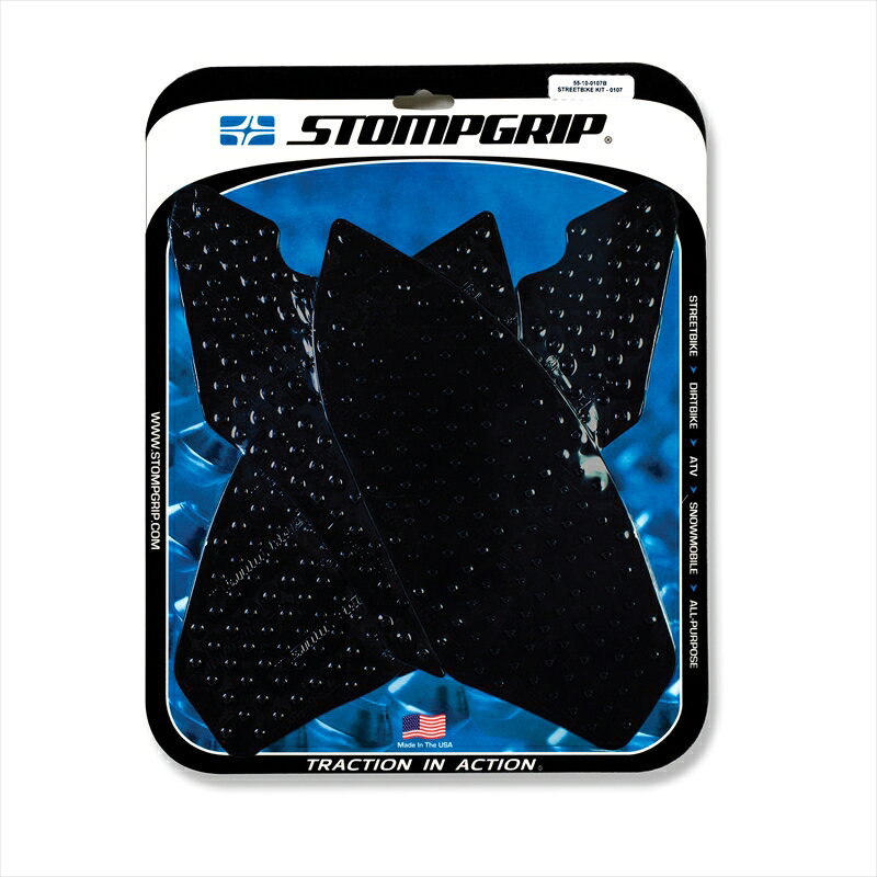 ■メーカー名：ストンプグリップ■メーカー品番：55-10-0107BSTOMP GRIPは世界各国のトップレーサー、トップスタントライダーに愛用されています。日本のサーキット、ストリートでも大好評。STOMP GRIPの愛用者は世界中で激増...
