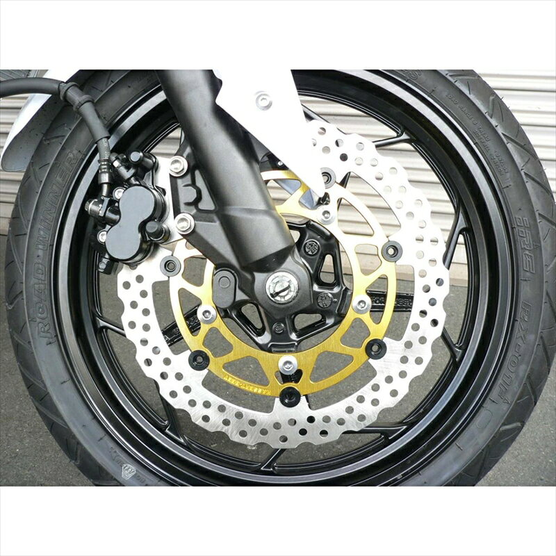 ■メーカー名：BEET(ビート) ■メーカー品番：0670-KB9-00 ■JAN：4582346459941 ・適応車両：Ninja250 13-17 310φ/ステンレスアウターローター(T=5.0mm)/アルミ(GLD)インナーロータ...
