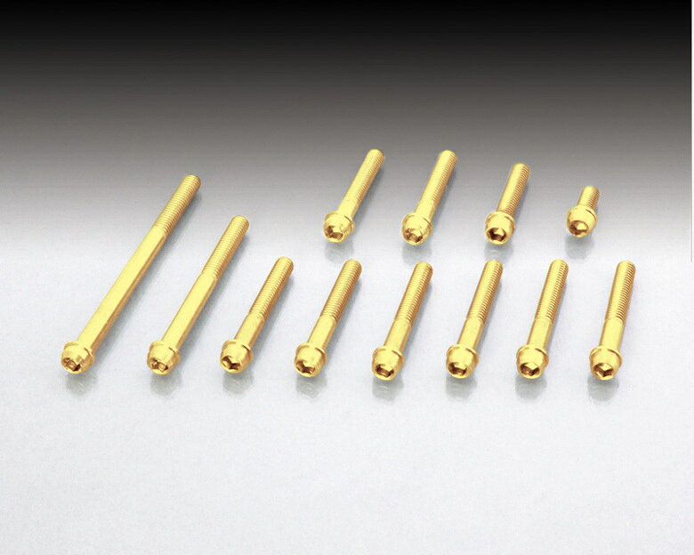 【KITACO】キタコ 24KビビッドボルトSET モンキー ゴリラ モンキーバハ■カタログ品番：P050-9884■メーカー品番：060-1123310■JAN：4990852084777適応車両：モンキー／ゴリラ／モンキーバハ 素材 ：...