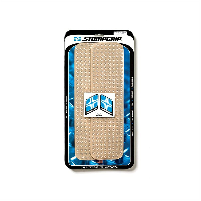■メーカー名：STOMPGRIP(ストンプグリップ) ■メーカー品番：50-10-0010C ■JAN：4548664029037 ・適応車両：VOLCANO ストリップ(10.8x39.4)x2 ◆STOMP GRIPは世界各国のトップレ...