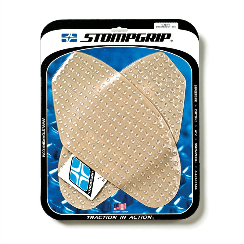 ■メーカー名：ストンプグリップ■メーカー品番：55-10-0015CSTOMP GRIPは世界各国のトップレーサー、トップスタントライダーに愛用されています。日本のサーキット、ストリートでも大好評。STOMP GRIPの愛用者は世界中で激増...