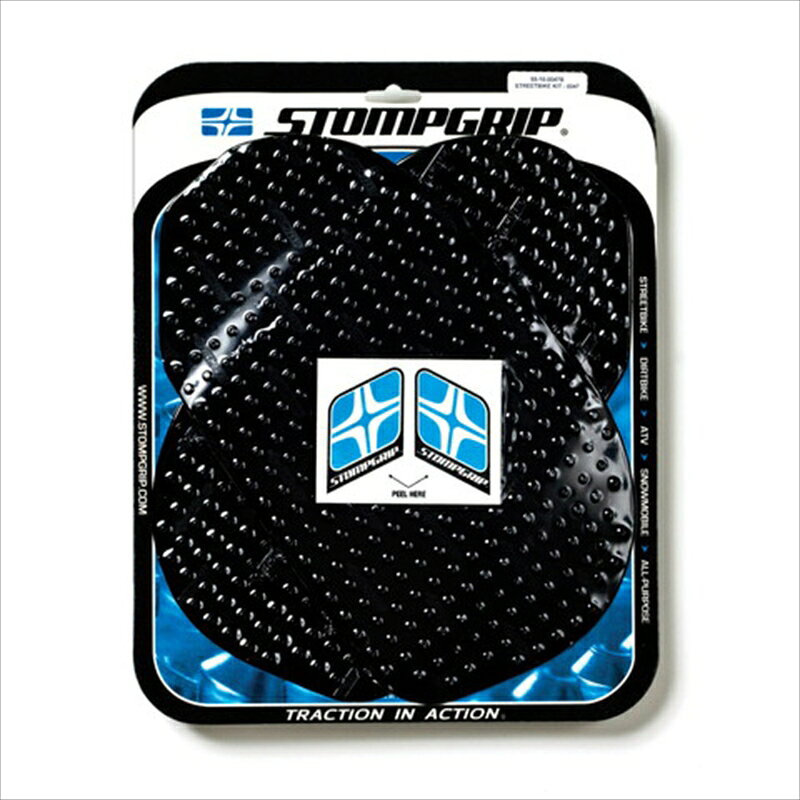 ■メーカー名：ストンプグリップ■メーカー品番：55-10-0047BSTOMP GRIPは世界各国のトップレーサー、トップスタントライダーに愛用されています。日本のサーキット、ストリートでも大好評。STOMP GRIPの愛用者は世界中で激増...