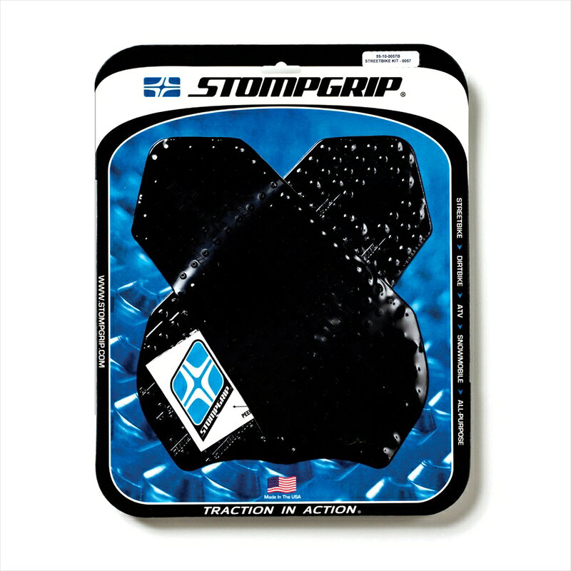 ■メーカー名：ストンプグリップ■メーカー品番：55-10-0057BSTOMP GRIPは世界各国のトップレーサー、トップスタントライダーに愛用されています。日本のサーキット、ストリートでも大好評。STOMP GRIPの愛用者は世界中で激増...