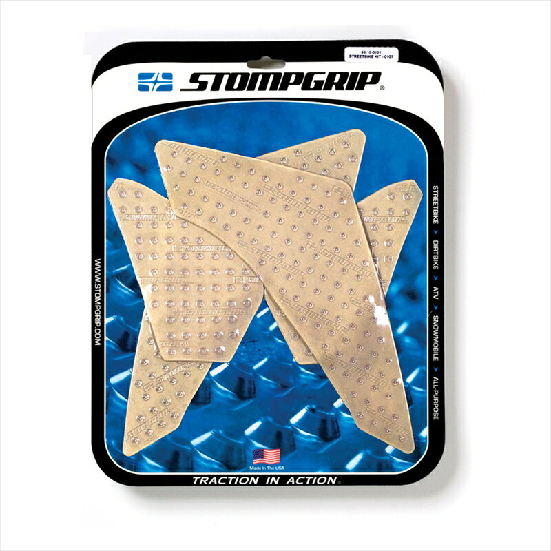 ■メーカー名：ストンプグリップ■メーカー品番：55-10-0101CSTOMP GRIPは世界各国のトップレーサー、トップスタントライダーに愛用されています。日本のサーキット、ストリートでも大好評。STOMP GRIPの愛用者は世界中で激増...