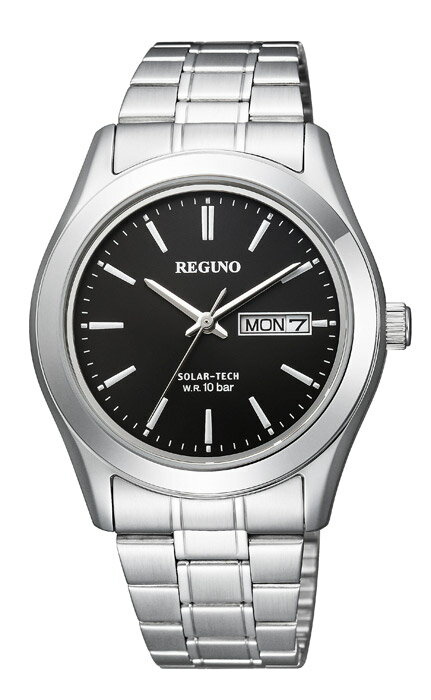 シチズン レグノ ソーラー発電 ソーラーテック リングソーラー REGUNO CITIZEN KM1-211-51ケースステンレス製 横幅 約38mmガラスクリスタルガラスバンドステンレスベルト重さ約100g駆動方式光発電式（ソーラーテック...