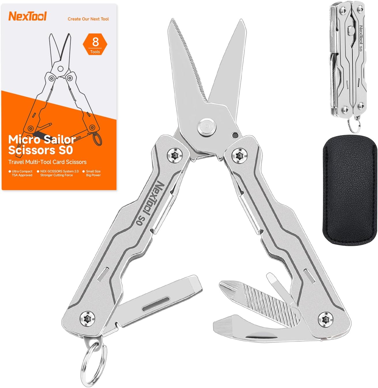 NexTool Micro Sailor Scissors S0 ― 薄型ボディに凝縮された高い切断性能 携帯性を追求して設計されたMicro Sailor Scissors S0は、超薄型でポケットに収まるサイズながら、優れたカッティング...