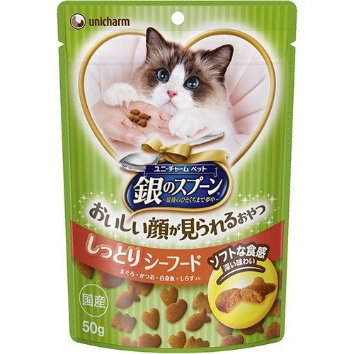 商品説明猫ちゃんが大好きなまぐろ、かつお、白身魚、しらすのしっとり贅沢なおいしさメーカー名ユニチャーム広告文責株式会社コクミン電話：06-6671-0315