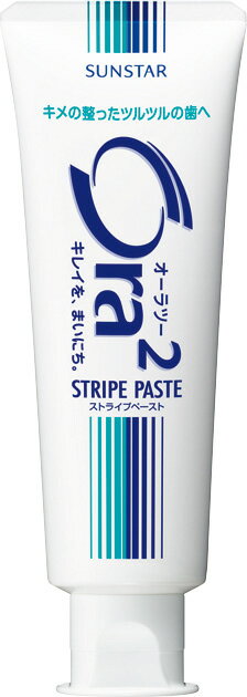 内容量140g商品説明歯垢をしっかり除去、キメを整えツルツルの歯にするストライプタイプのハミガキです。効能効果ムシ歯予防、口臭防止配合成分湿潤剤：ソルビット液、PG／清掃剤：無水ケイ酸、重質炭酸Ca（パワフルカルシウムパウダー）、軽質炭酸C...