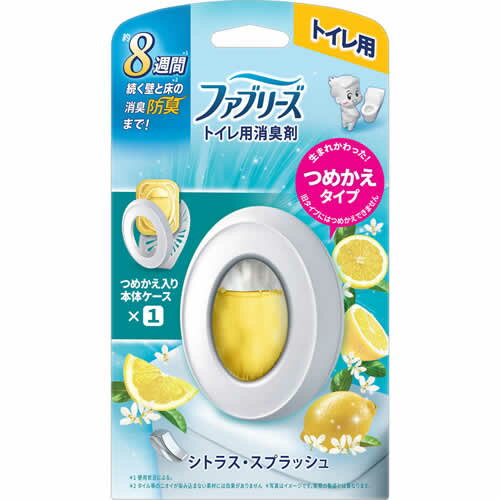 内容量1個商品説明約8週間＊1続く壁と床＊2の消臭防臭まで！生まれかわった！つめかえタイプ＊1 使用状況による。＊2 タイル等のニオイが染み込まない素材には効果がありません●消臭効果は約8週間持続します（使用状況による）発売販売元P＆G(プ...