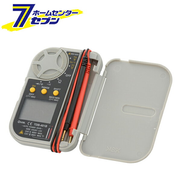 「オーム電機 デジタルマルチテスター ケース一体型 高精度 (品番)06-5408 TDB-401B」は株式会社ホームセンターセブンが販売しております。メーカーオーム電機品名デジタルマルチテスター ケース一体型 高精度 (品番)06-540...